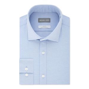 Michael Kors | Shirts | Michael Kors Mens Light Blue Slim Fit Stretch ...